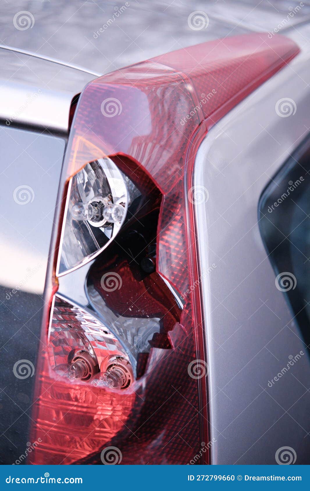 Broken Car Taillight after Accident. Stock Photo - Image of back, wreck ...