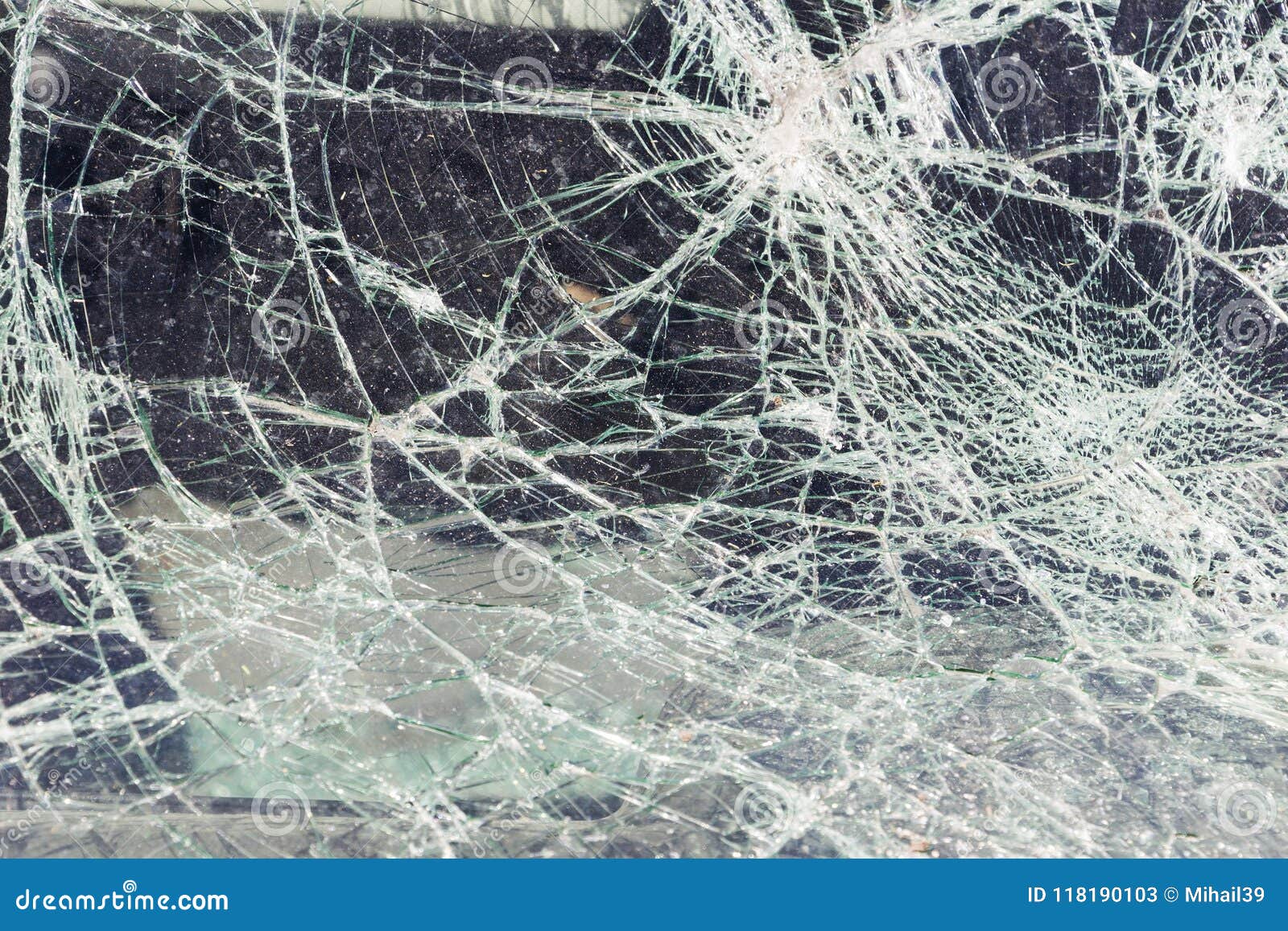 Broken Car Window, an Accident on the Road. Safe Movement. Stock Image ...