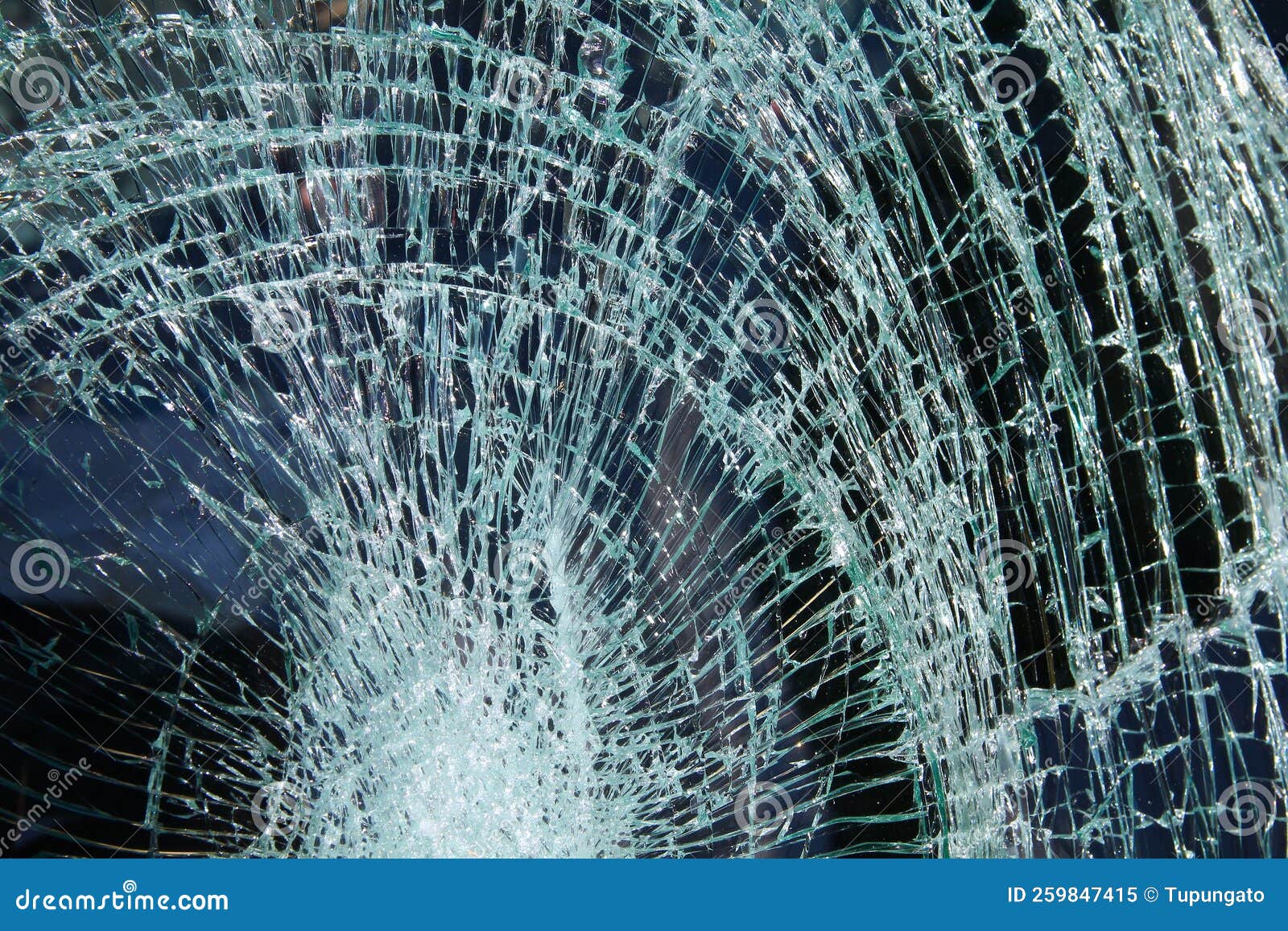 Broken car windshield stock image. Image of cracked - 259847415