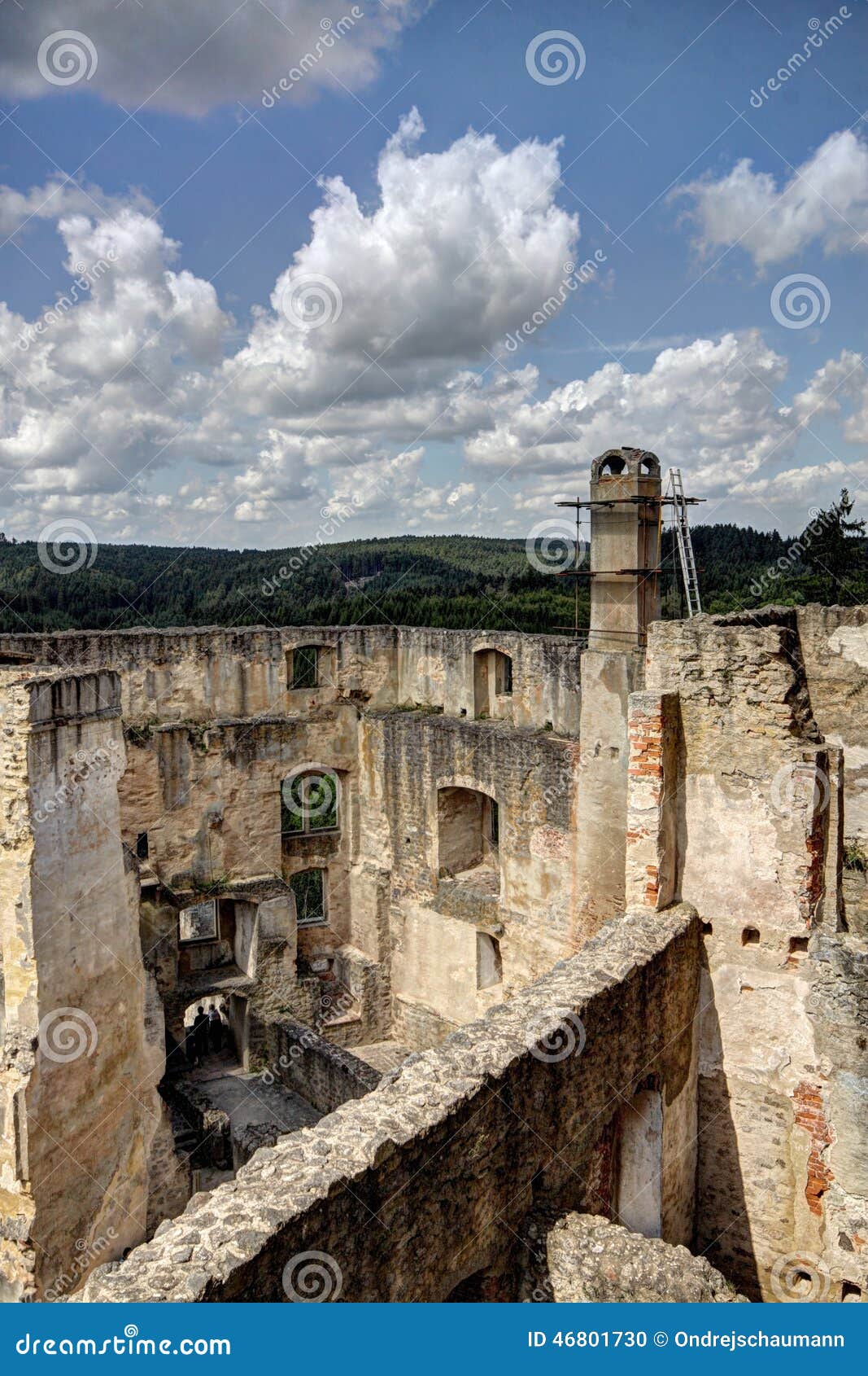 Broken castle stock photo. Image of history, land, country - 46801730