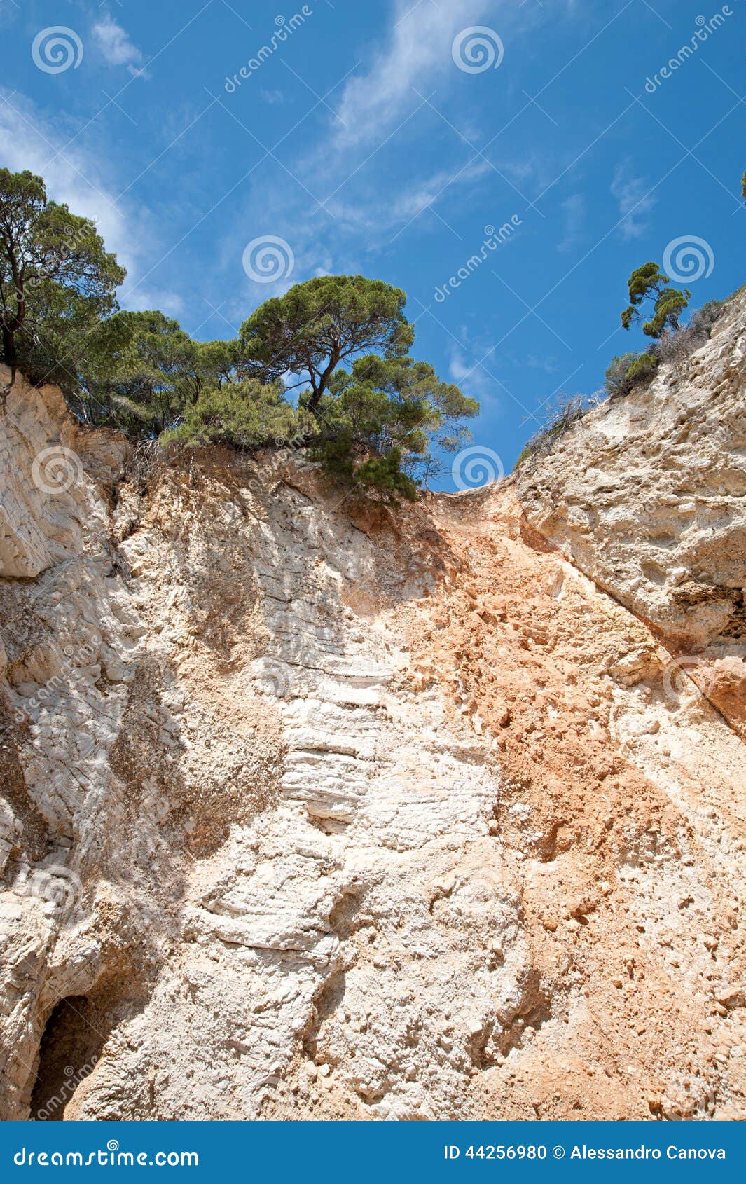 Broken cave stock photo. Image of coast, puglia, nature - 44256980