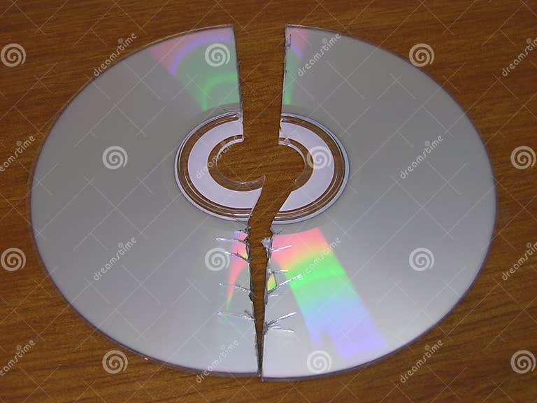 Broken CD stock image. Image of destroyed, information, secrecy - 17797