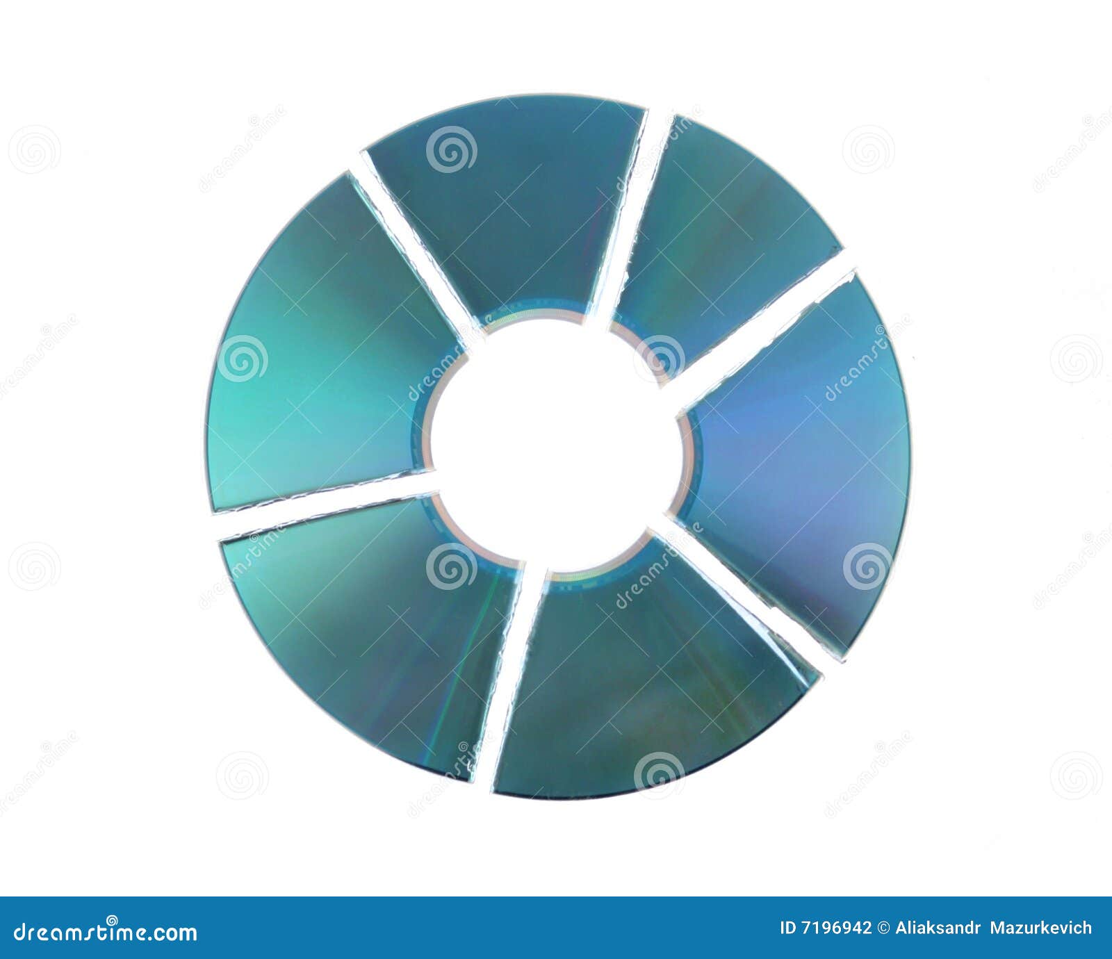 Broken cd stock photo. Image of isolated, plastic, pattern - 7196942