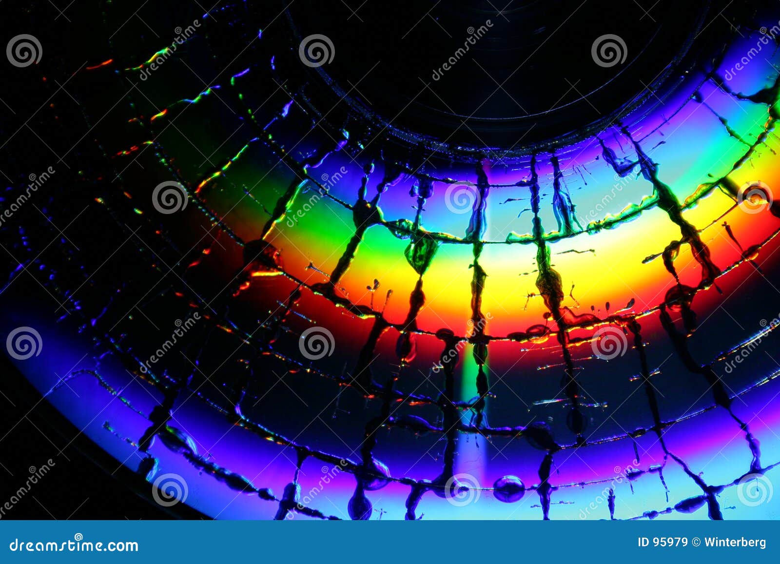 Broken CD Surface Picture. Image: 95979