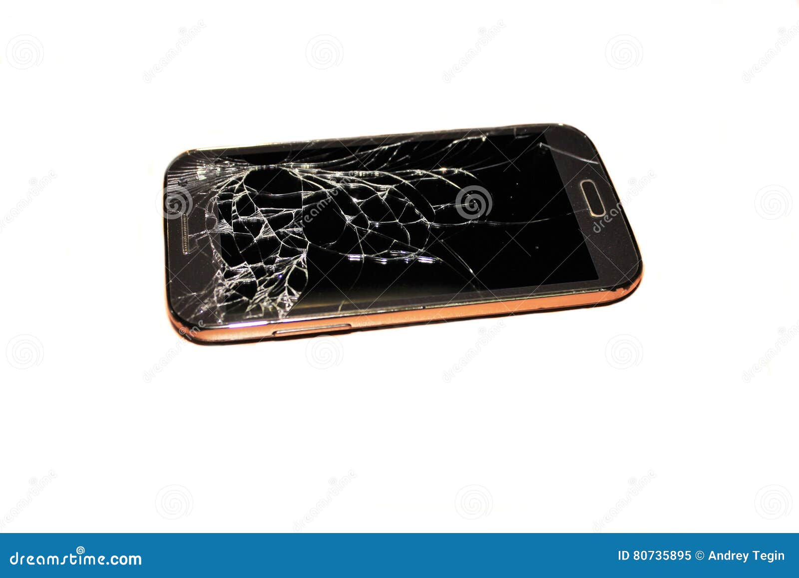 Broken cell phone stock image. Image of crack, cell, breakdown - 80735895