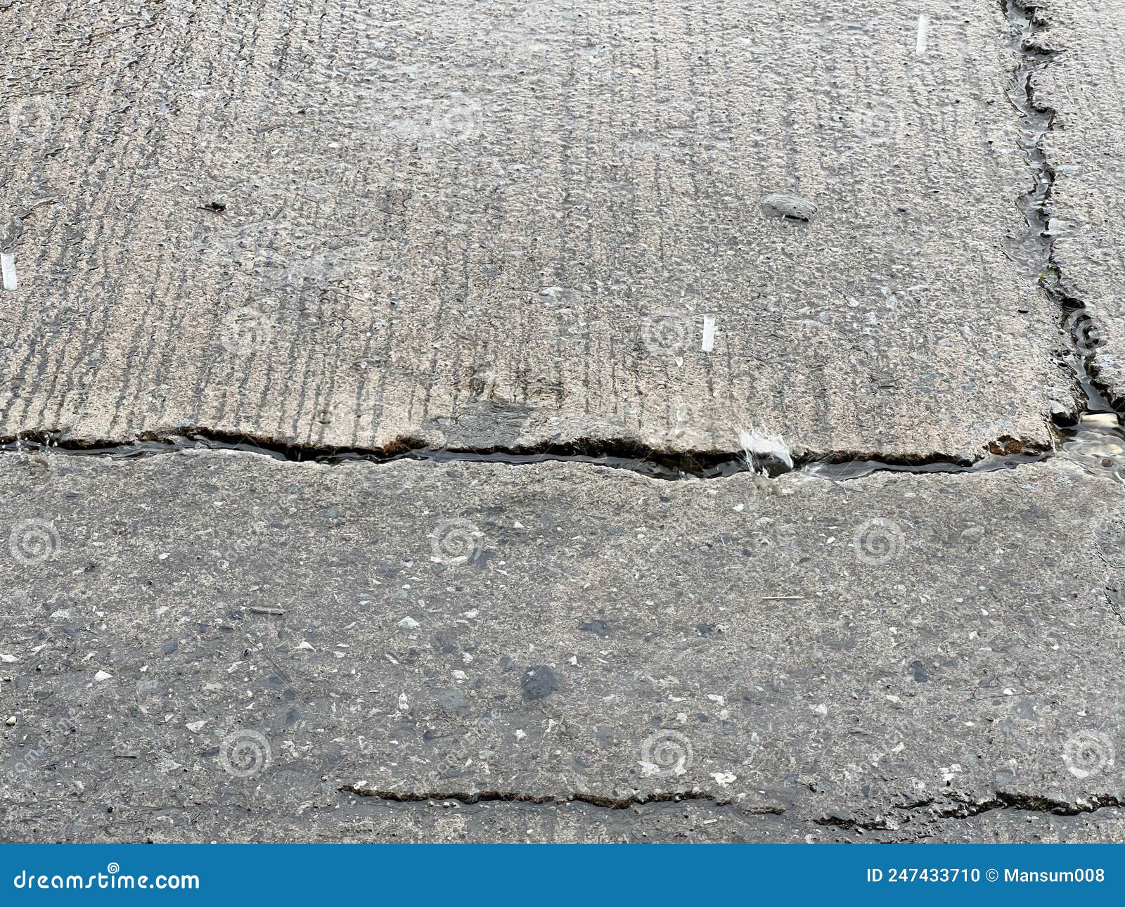 Broken Cement Floor Texture Stock Photo - Image of architecture, gray ...