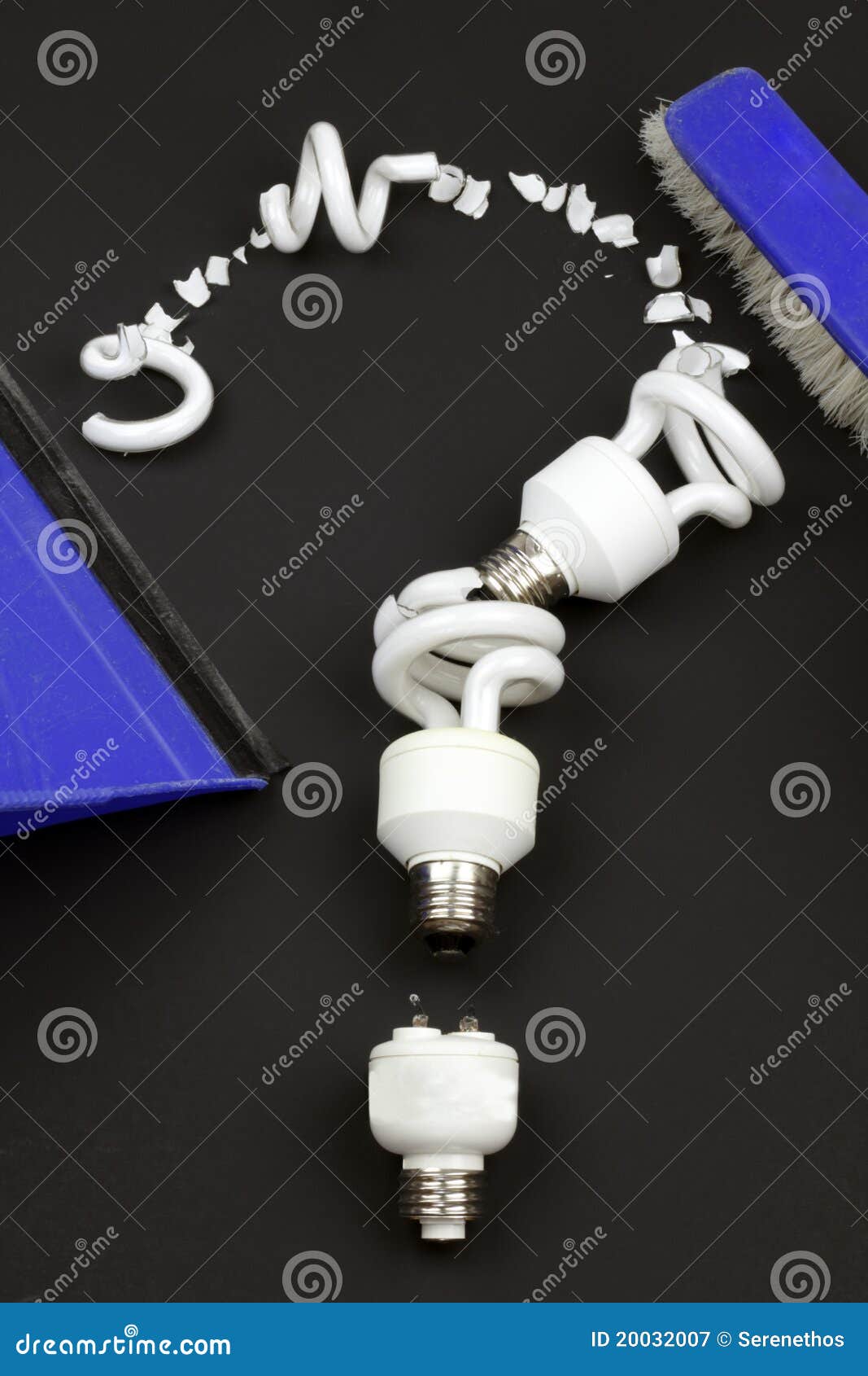 Broken CFL stock image. Image of metal, macro, environmental - 20032007