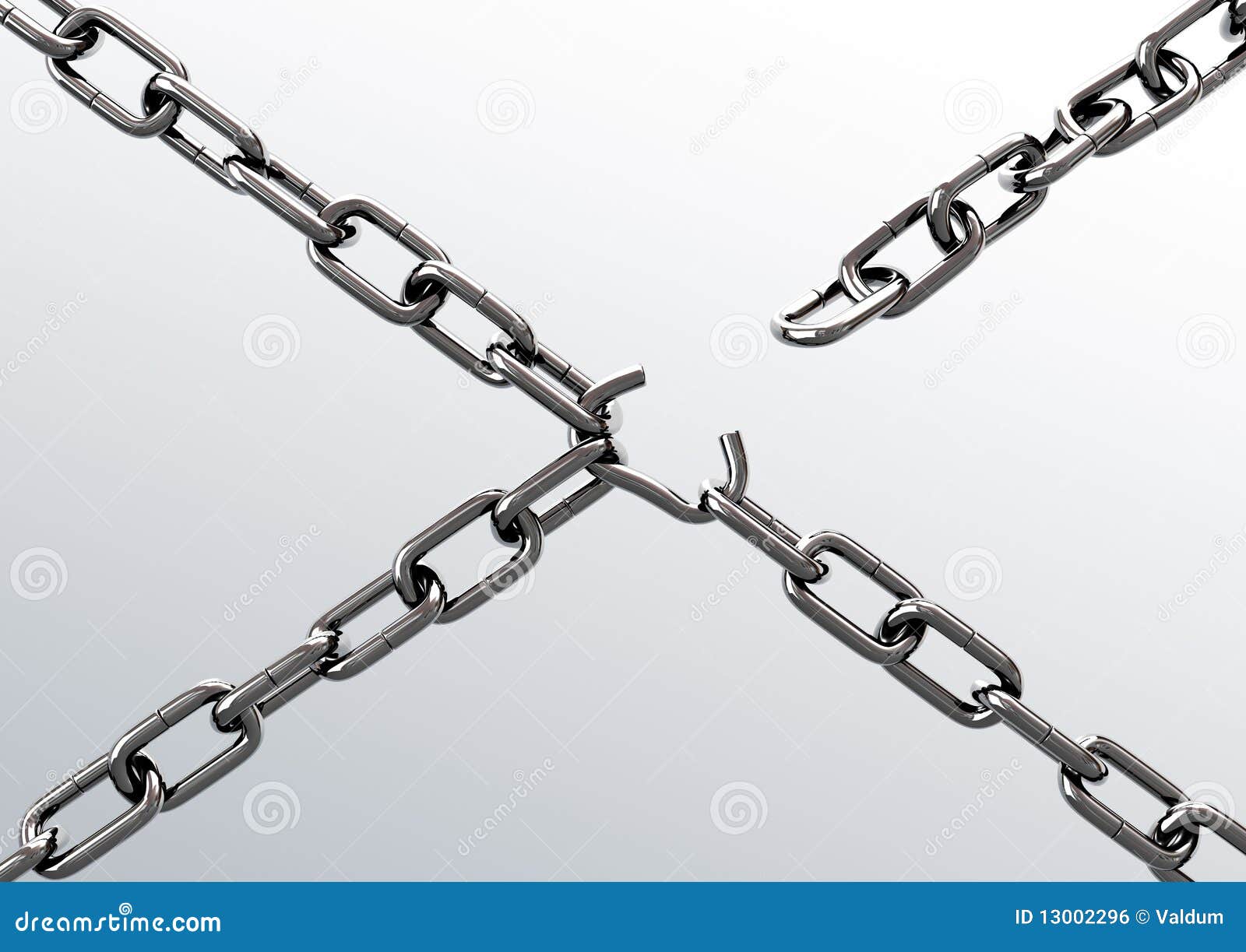 Broken chain stock illustration. Illustration of isolated - 13002296