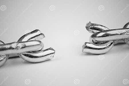 Broken chain stock image. Image of shiny, weakest, metal - 29397965