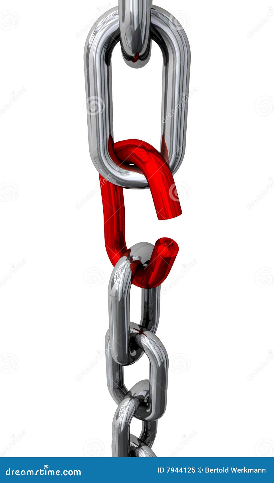 Broken chain stock illustration. Illustration of danger - 7944125