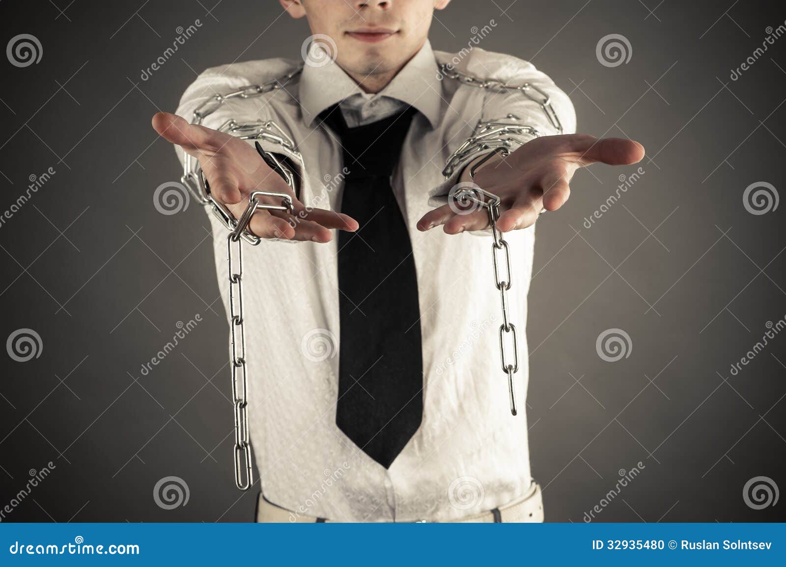 Broken chain stock photo. Image of emotional, businessman - 32935480