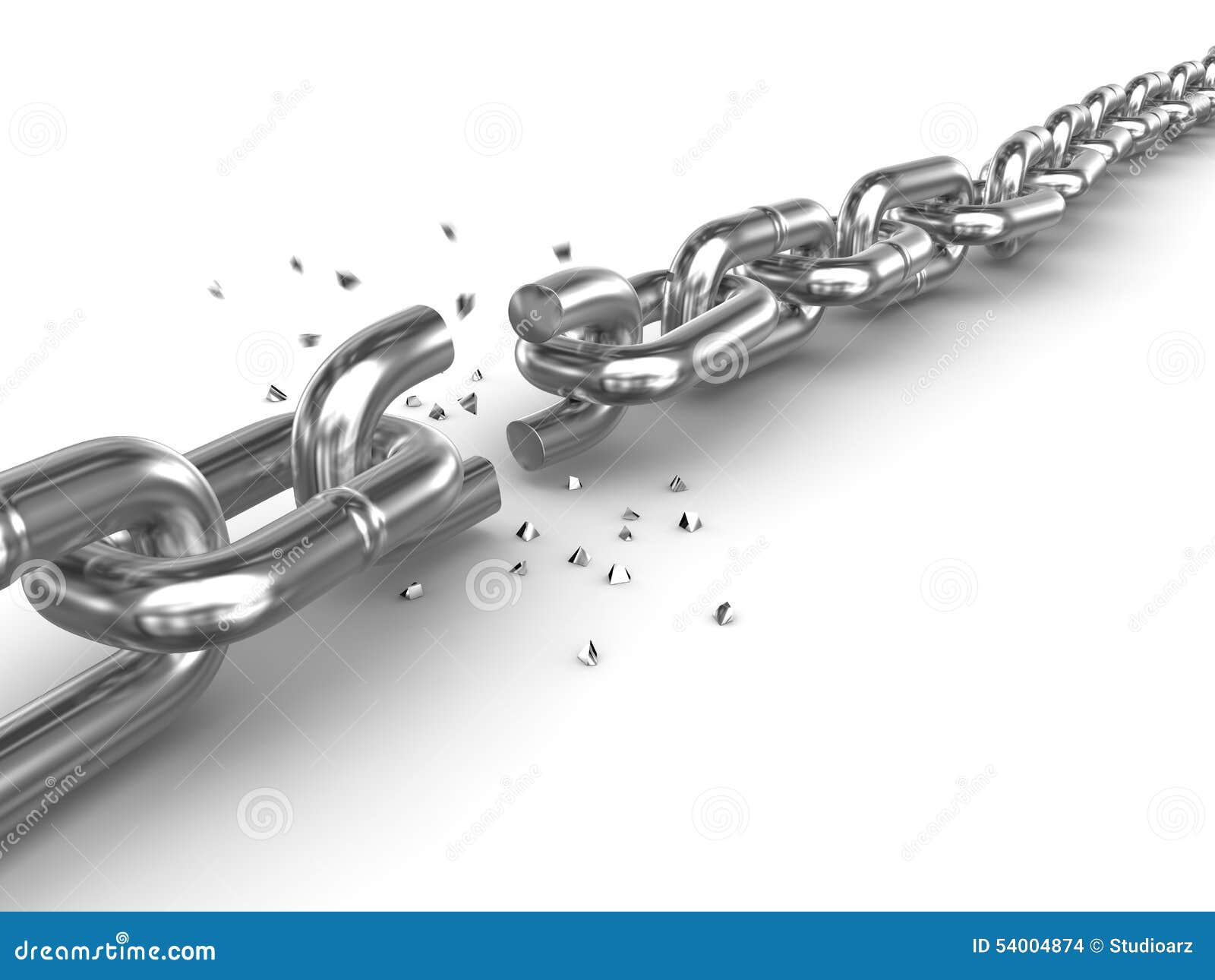 Broken chain stock illustration. Illustration of group - 54004874