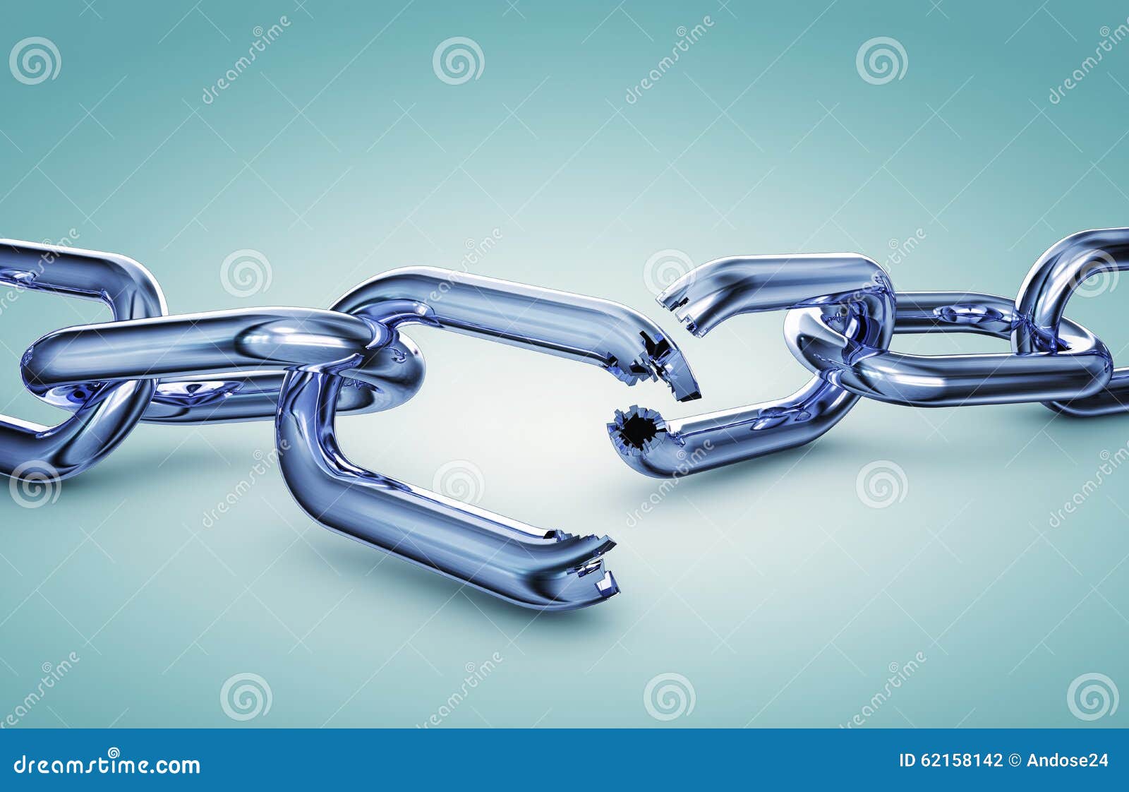 Broken chain stock illustration. Illustration of break - 62158142