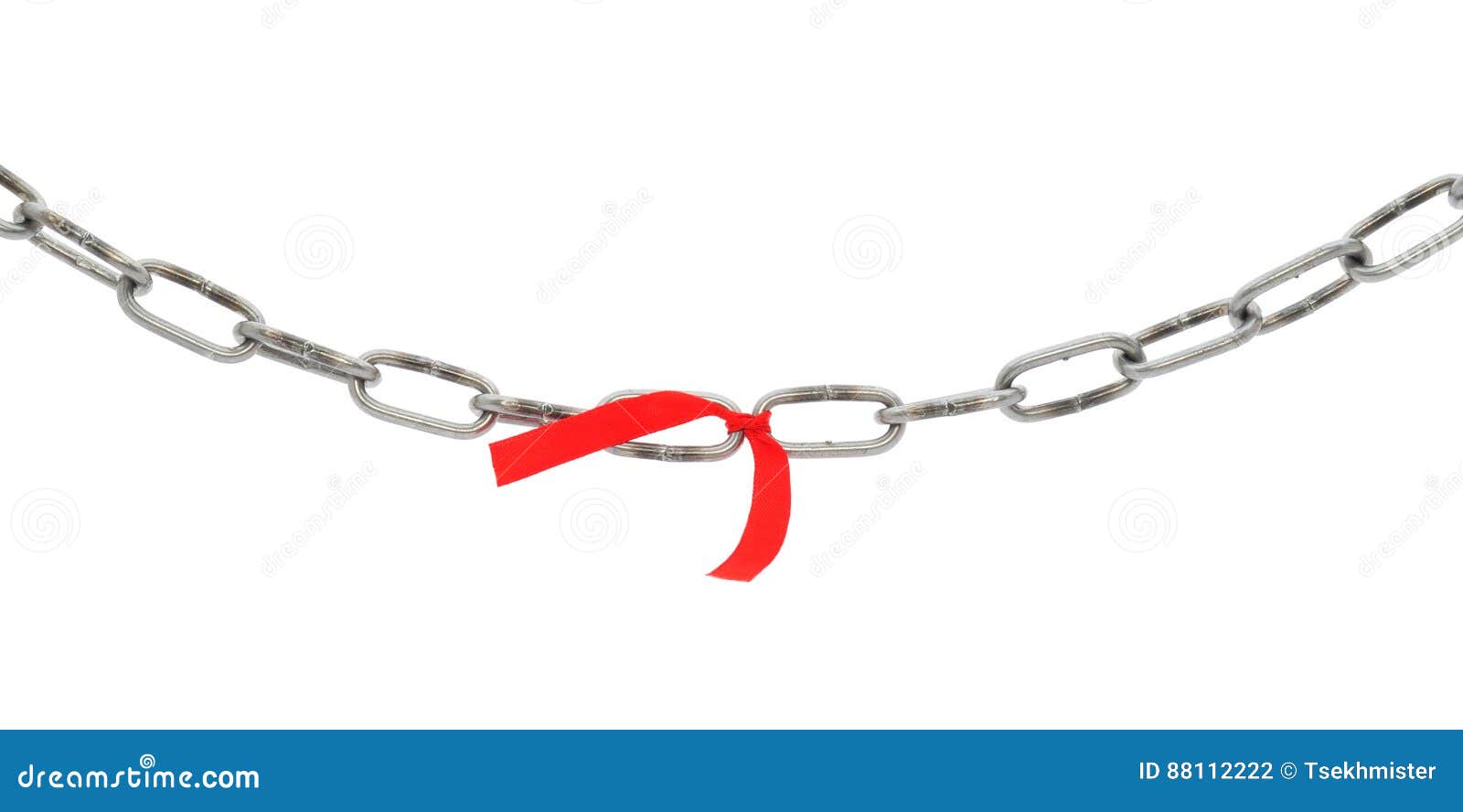 Broken chain isolated. stock photo. Image of chain, cracked - 88112222