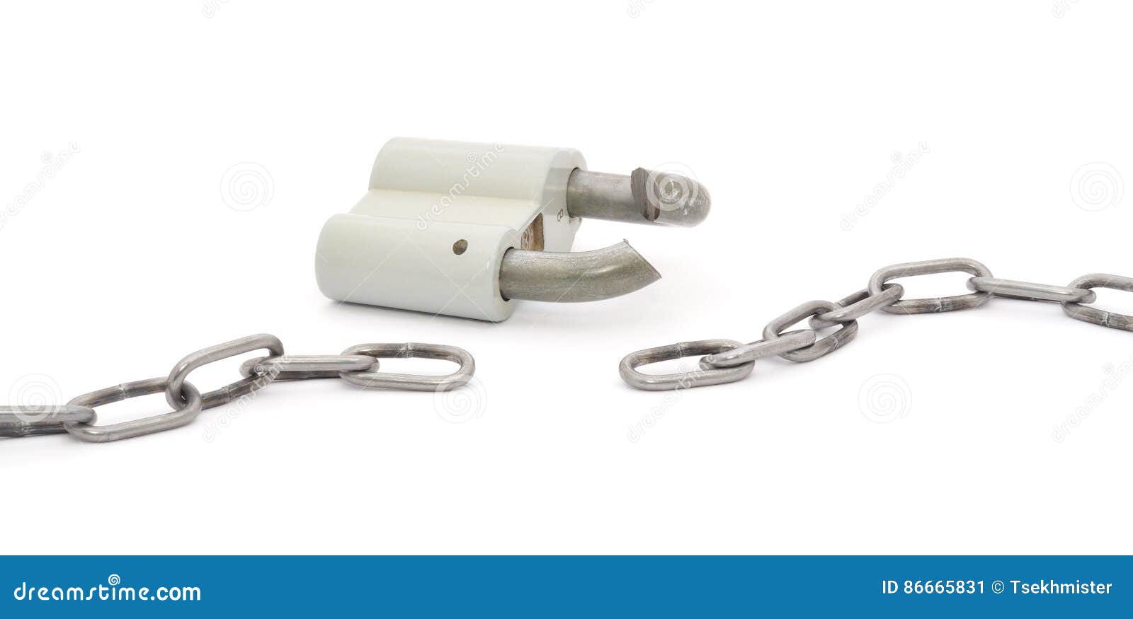 Broken chain and lock. stock image. Image of lock, broken - 86665831