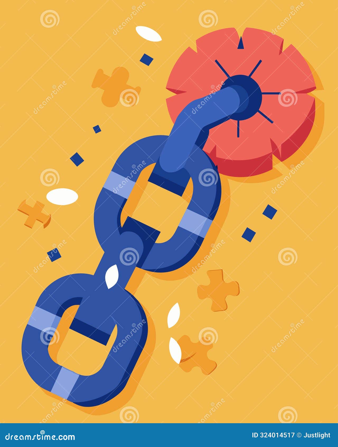 A Broken Chain with Missing Links Echoing the Fragmented Thoughts of ...