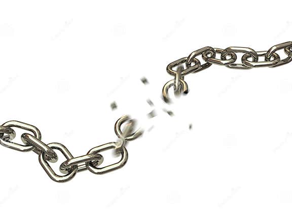 Broken chains stock illustration. Illustration of ideas - 8426981