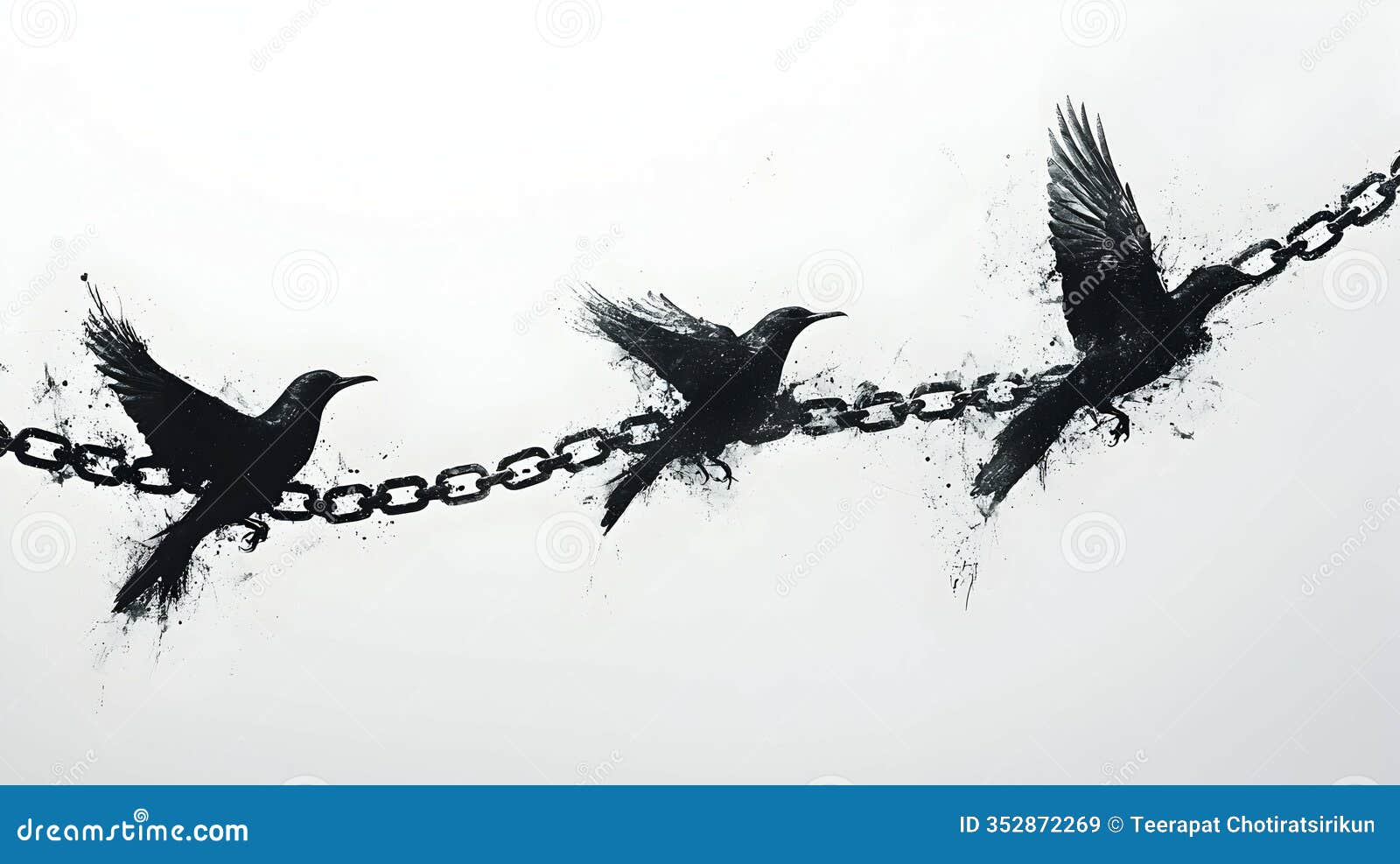 Chains Transforming Into Paper Cranes Across A Clay Animation ...