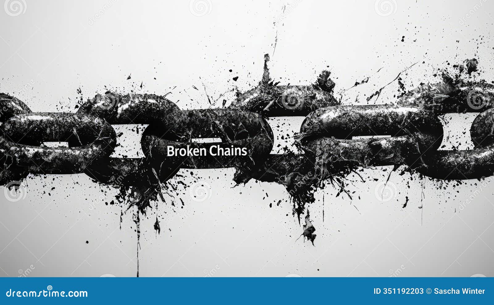 Broken Chains: a Visual Metaphor of Struggle and Strength. Generative ...