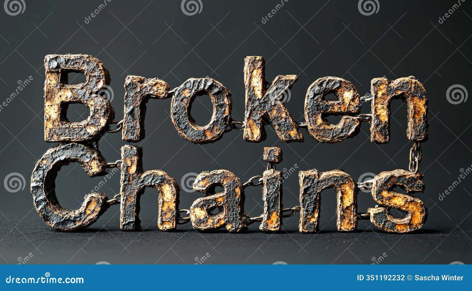 Broken Chains: a Visual Metaphor of Struggle and Strength. Generative ...