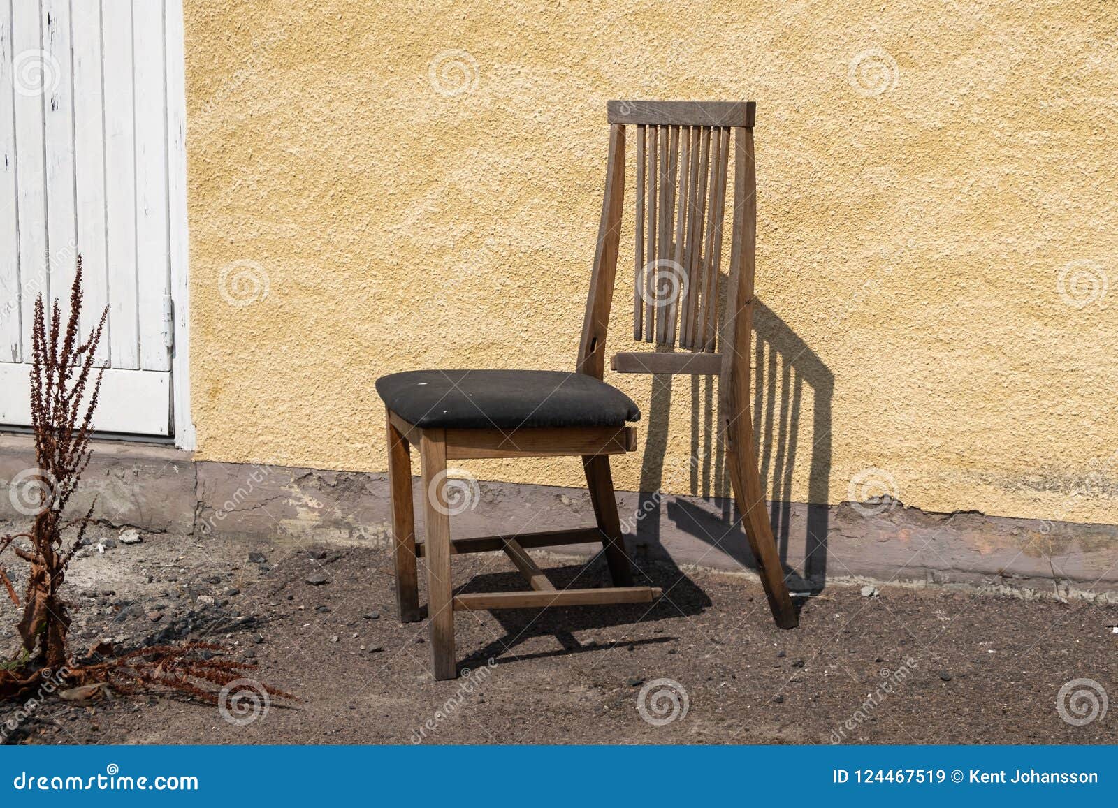 Broken Chair Still Standing Stock Image - Image of chair, brown: 124467519
