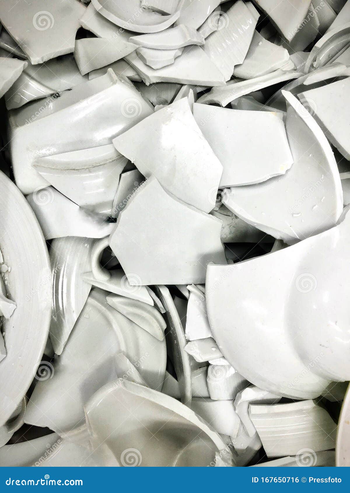 Broken chinaware stock photo. Image of crack, fall, failure - 167650716