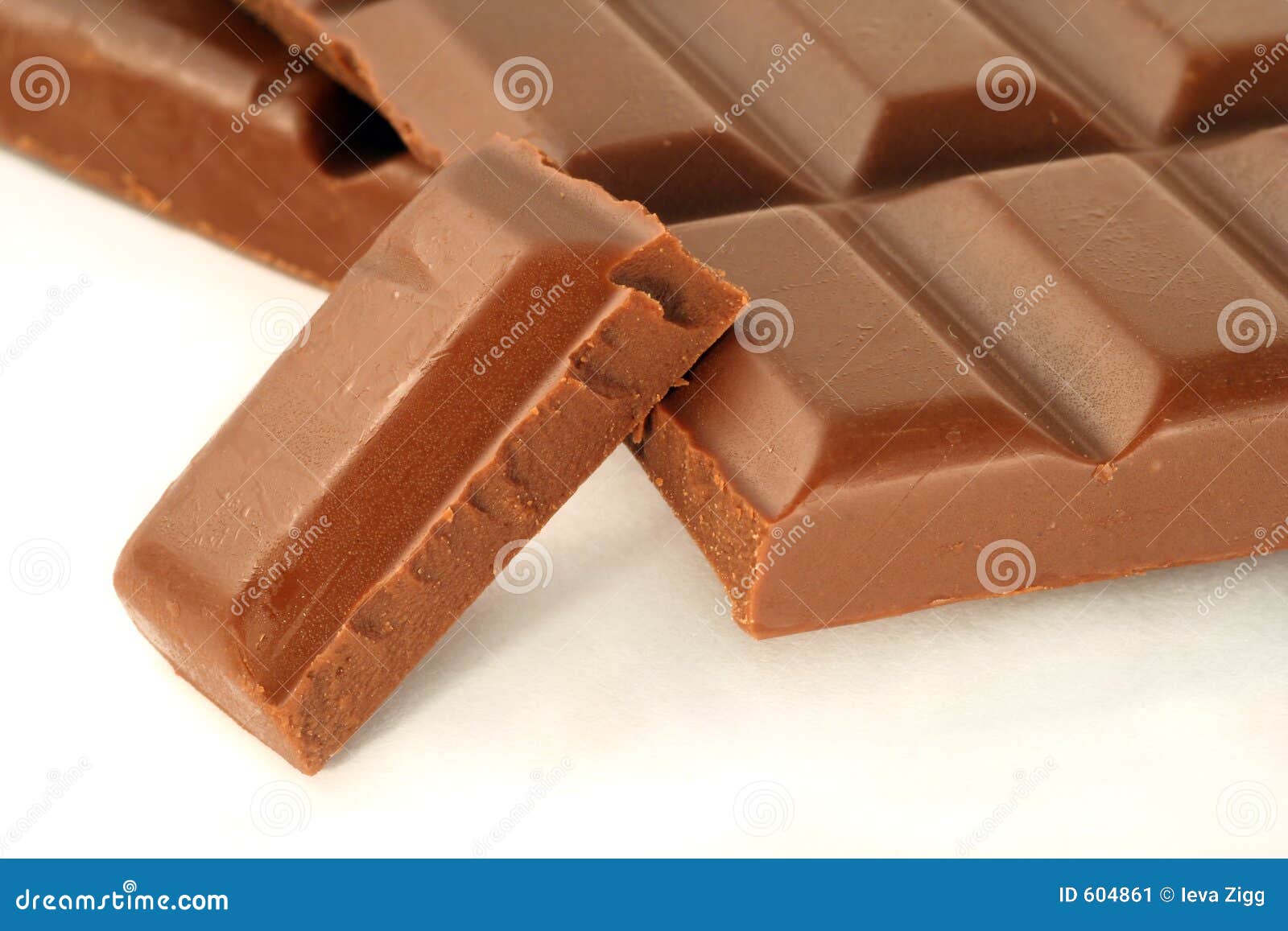 Broken chocolate bar stock image. Image of delicious, blocks - 604861
