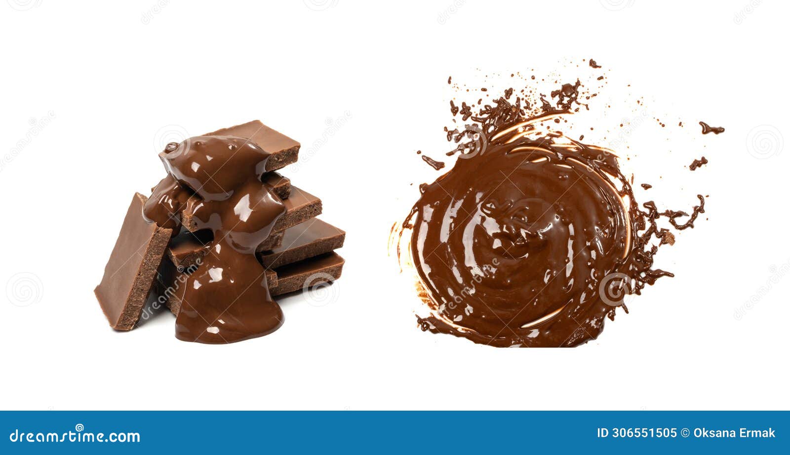 Broken Chocolate Bar Isolated Stock Image - Image of dessert, small ...