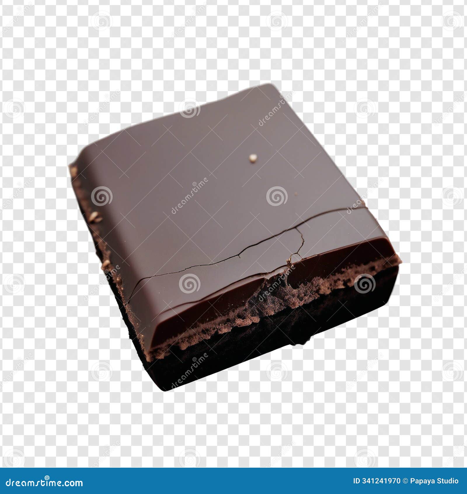 Broken Chocolate Bar on Transparent Background Stock Illustration ...