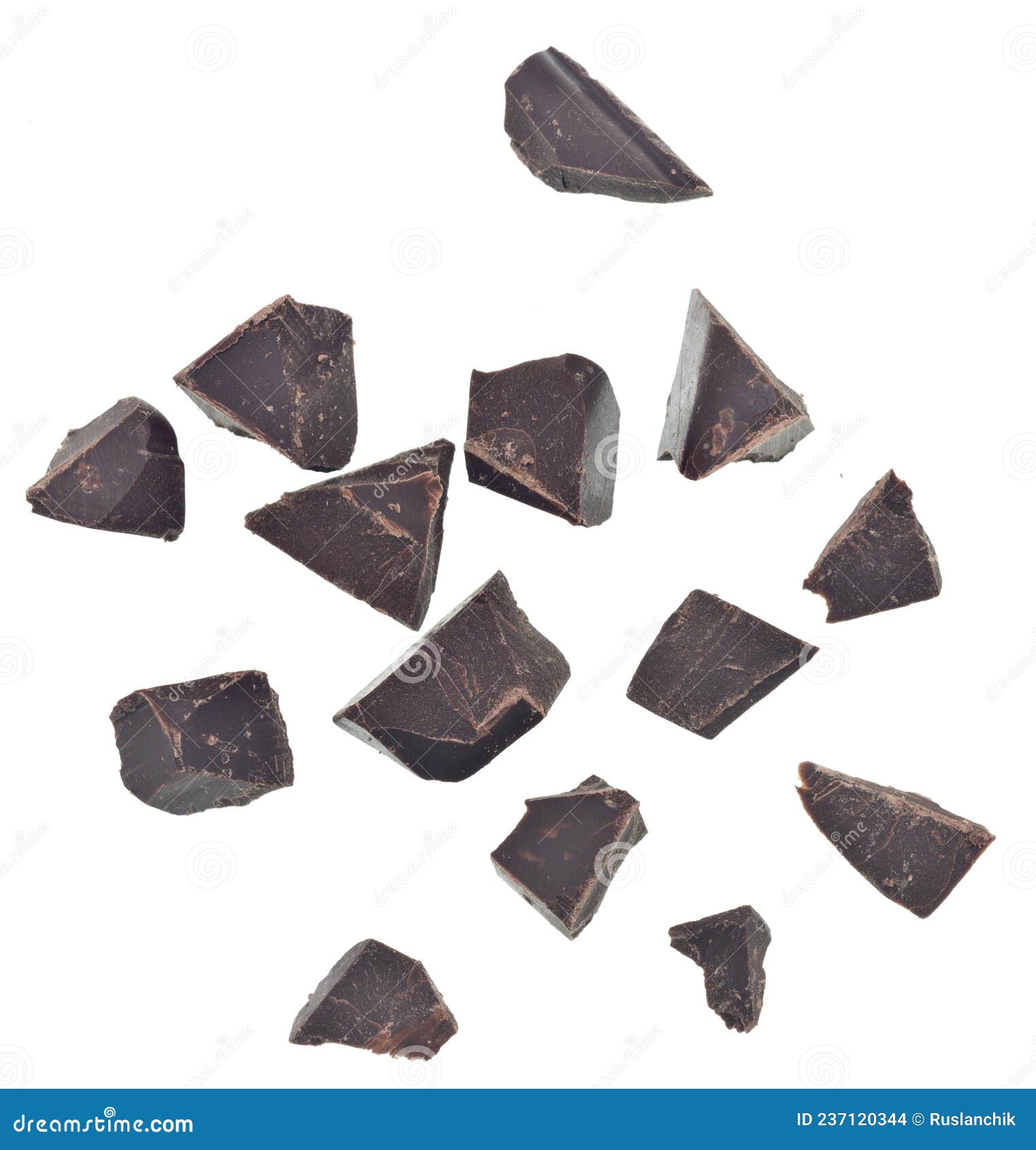 Broken chocolate stock photo. Image of closeup, background - 237120344