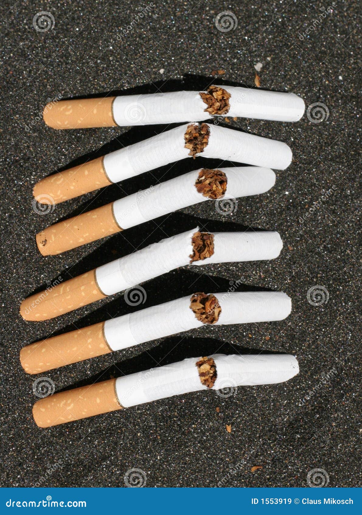 Broken cigarettes stock image. Image of problem, nicotine - 1553919