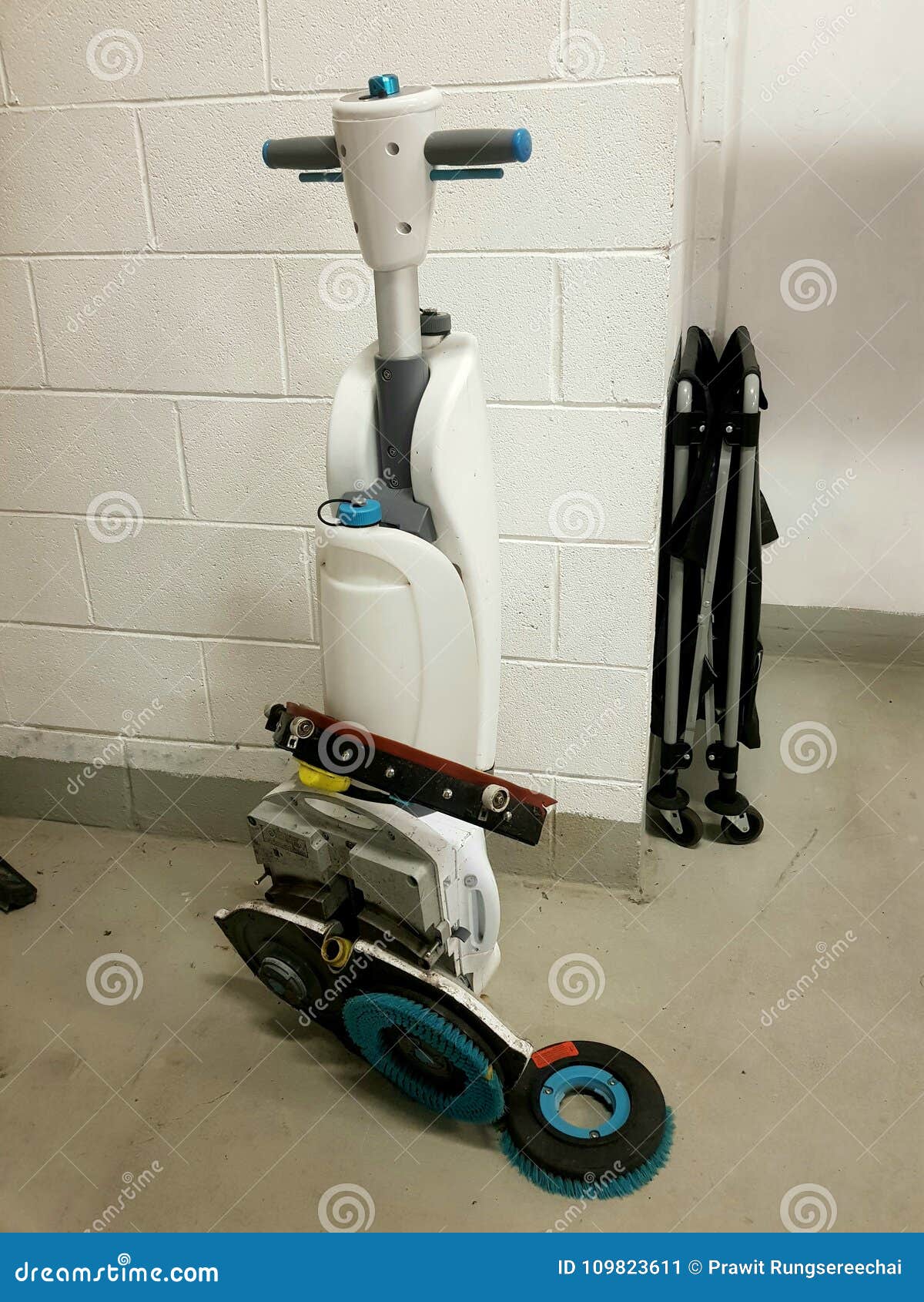 A broken cleaning machine. stock image. Image of broken - 109823611