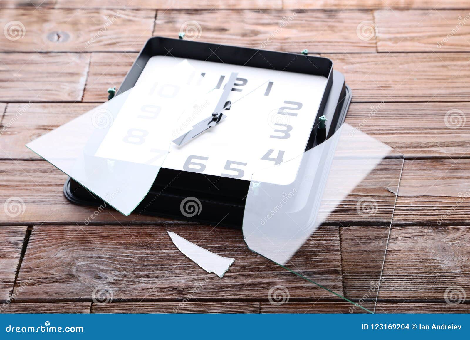 Broken clock stock photo. Image of damaged, hour, destruction - 123169204