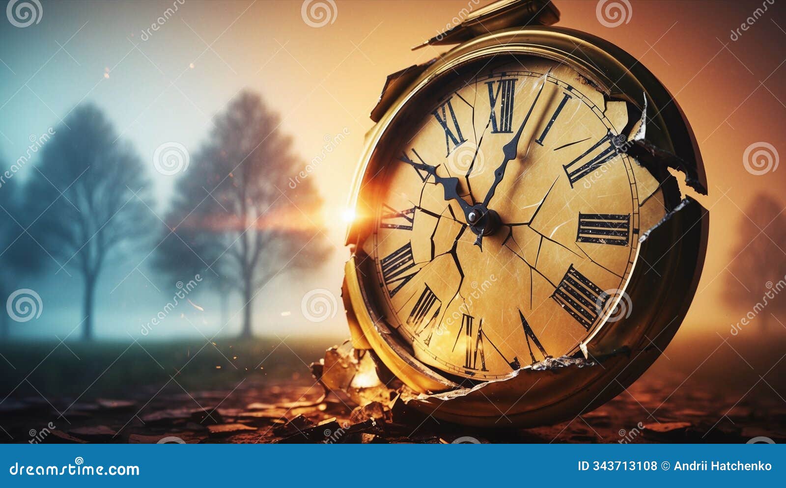 A Broken Clock, Representing the Perception of Distorted Time during ...