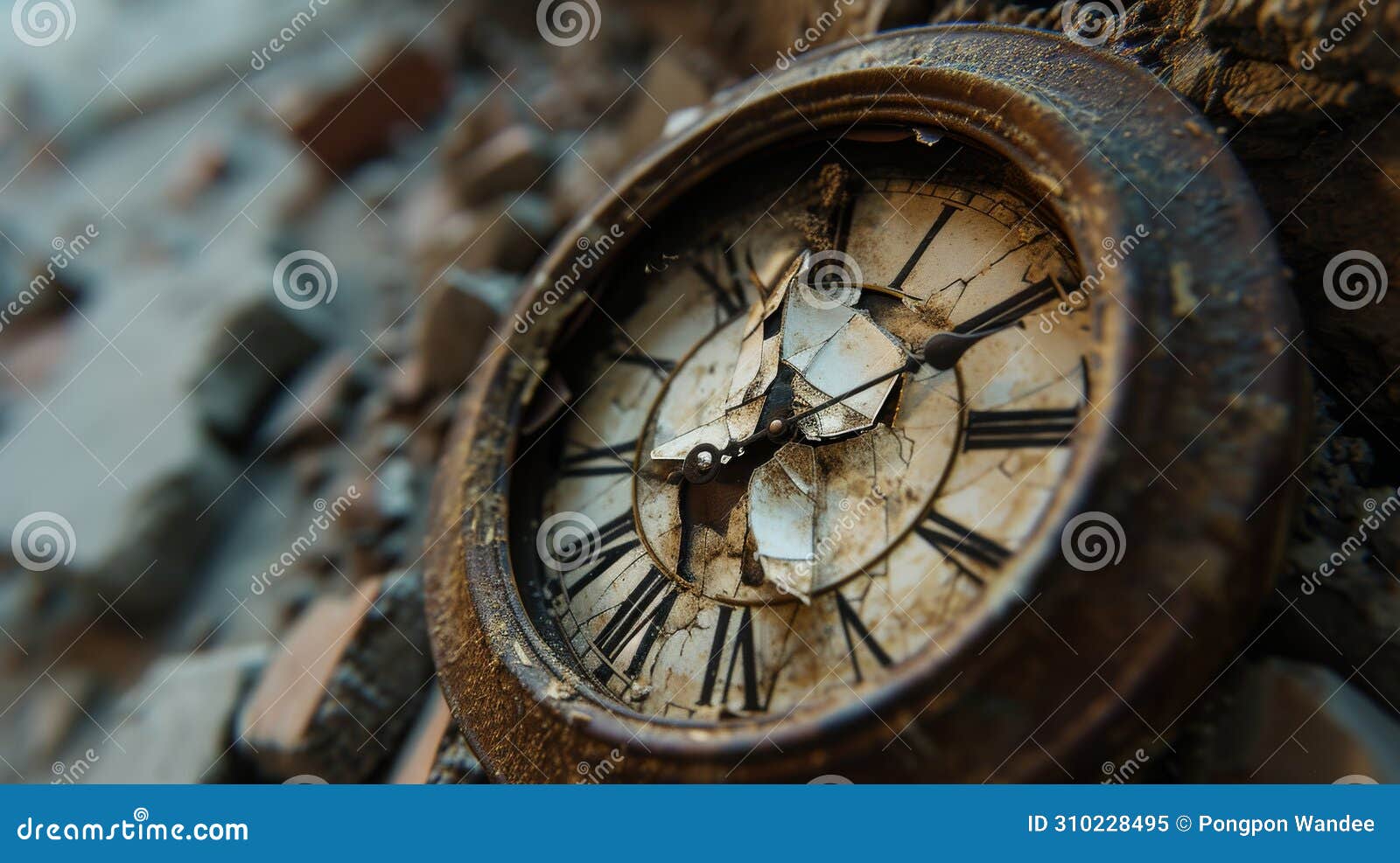 A Broken Clock Stopped when the Earthquake Hit. it Shows the Time in ...