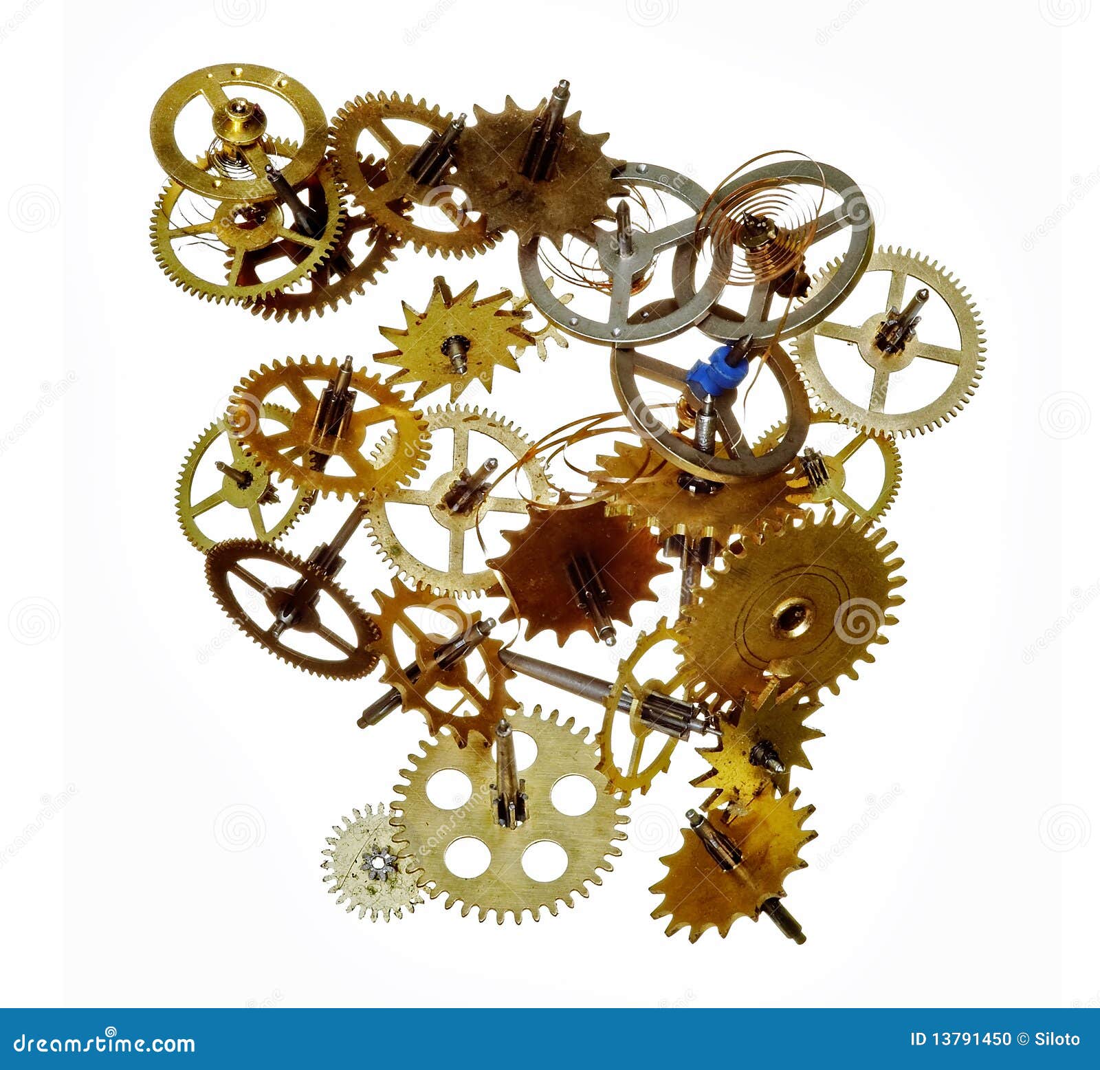 Broken clockwork mechanism stock photo. Image of conceptual - 13791450