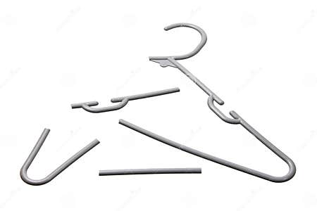 Broken Clothes Hanger stock photo. Image of studio, object - 26653690