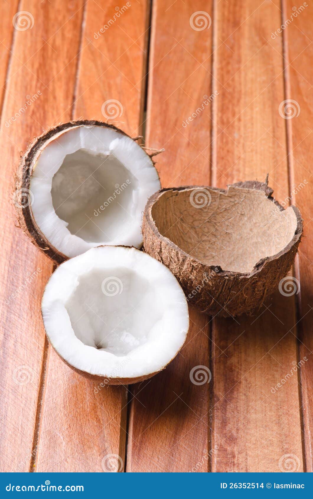 Broken coconut stock photo. Image of healthy, exotic - 26352514