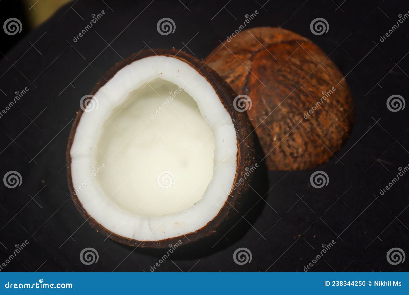 Coconut Broken Coconut Stock Images Stock Photo - Image of broken ...