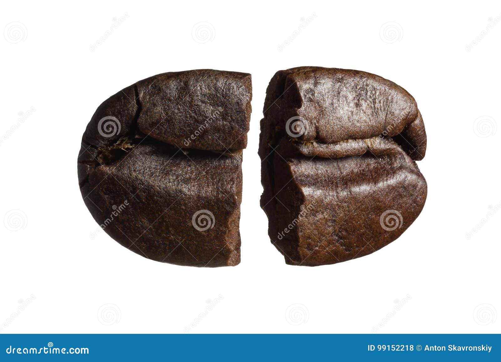 Broken coffee beans. stock photo. Image of aromatic, ingredient - 99152218