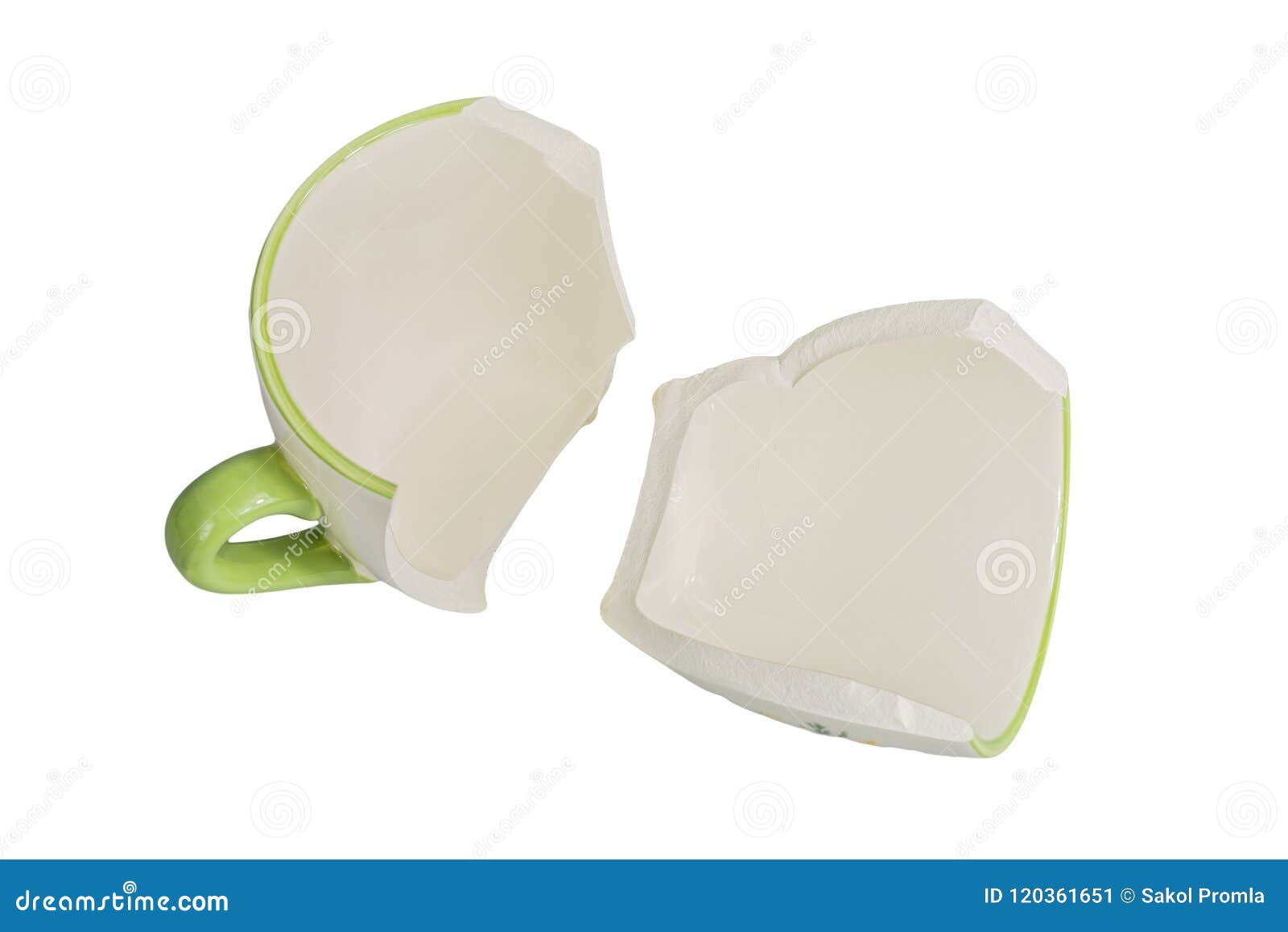 Broken coffee cup isolated stock image. Image of coffee - 120361651