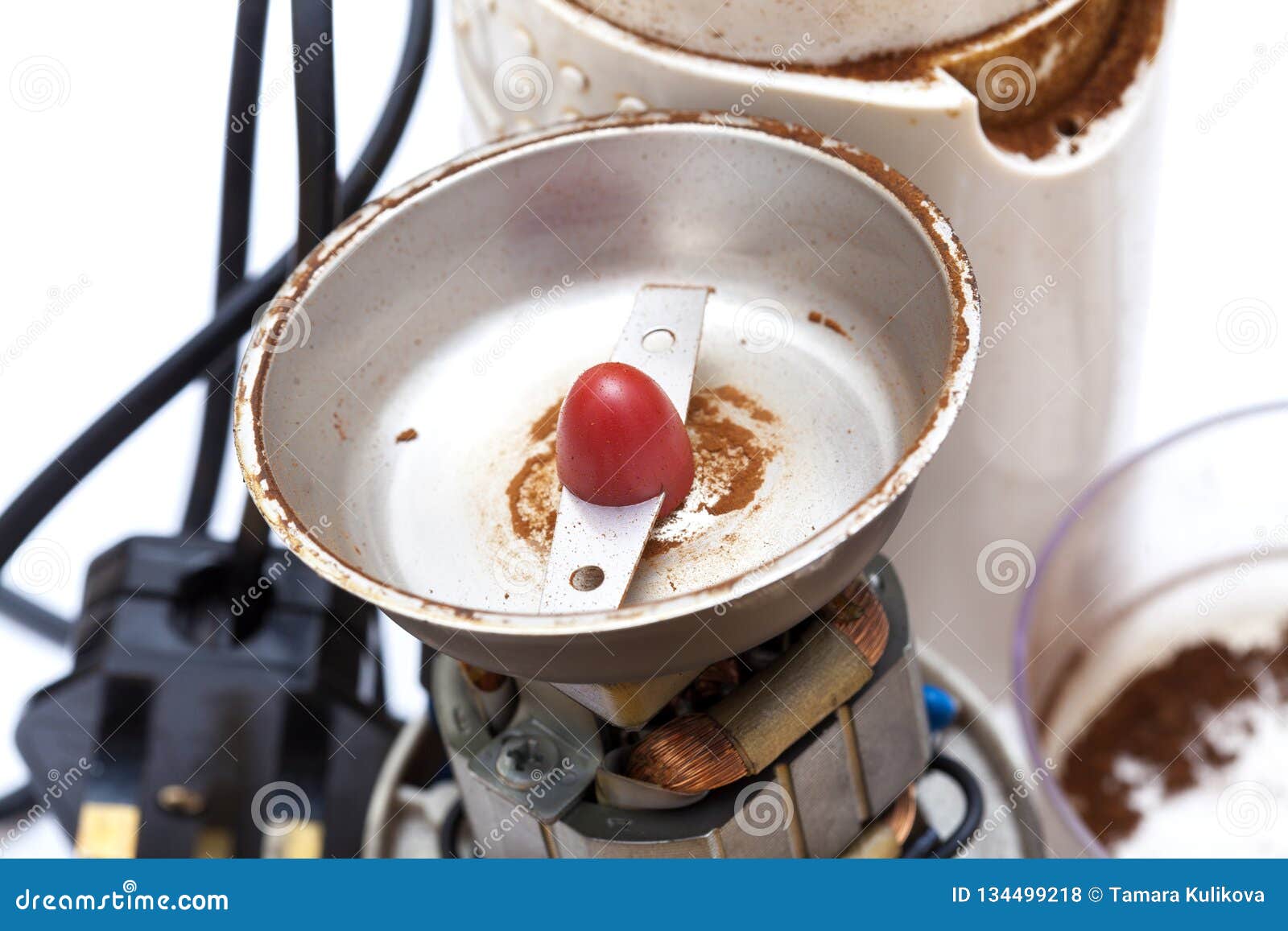 Broken coffee mill stock photo. Image of beans, power - 134499218