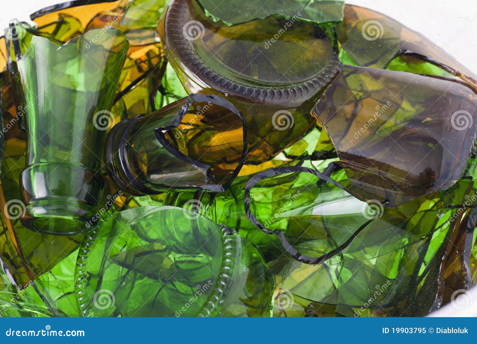 Broken color glass stock image. Image of garbage, broken - 19903795
