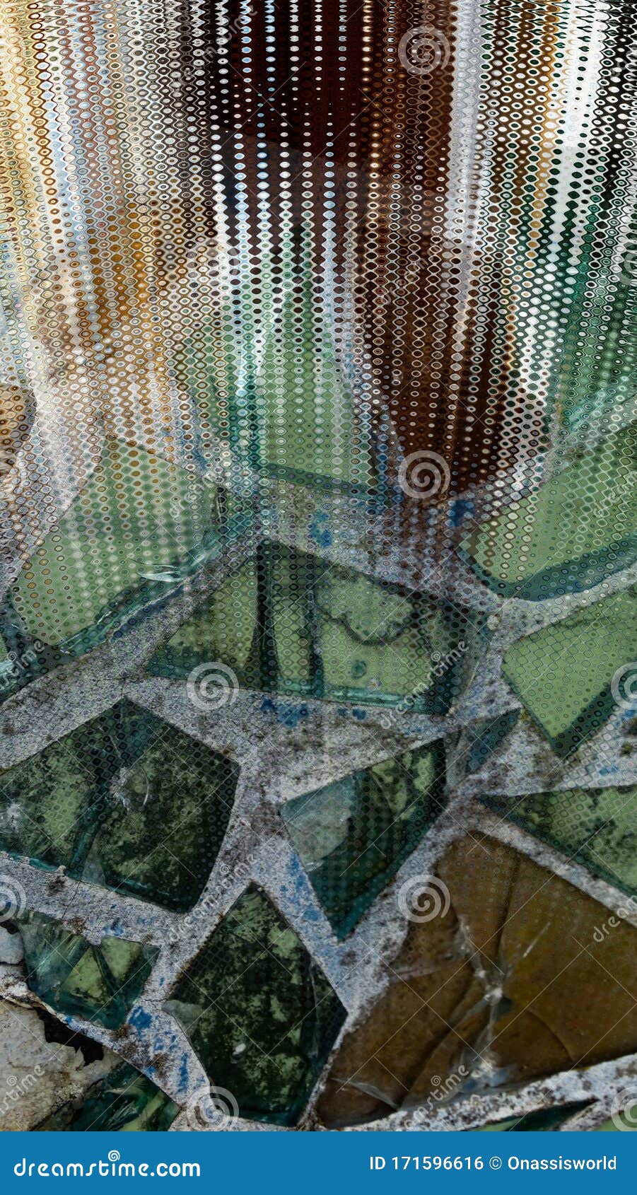 Broken Colored Glass Abstract Background Stock Illustration ...