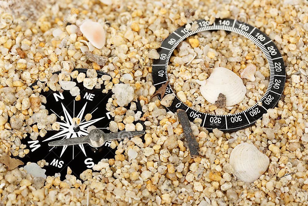 Broken compass stock image. Image of compass, orientation - 46891457