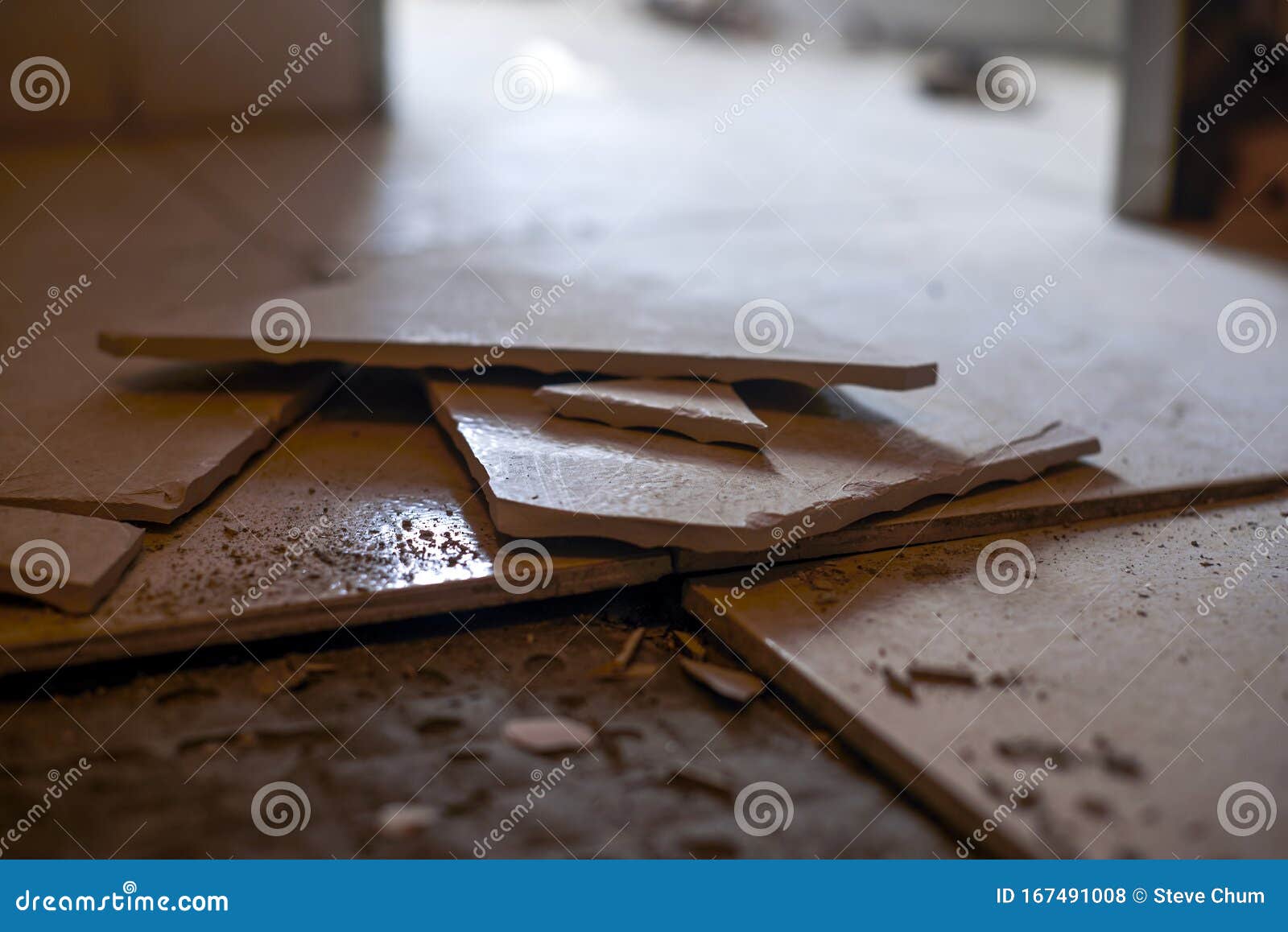 Broken and Complete Tiles when Floor Tiles are Laid in a House ...