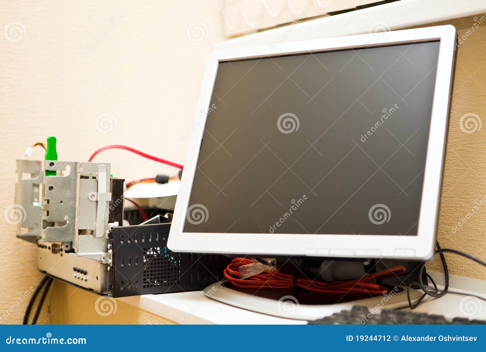 Broken computer stock photo. Image of electronics, replacement - 19244712