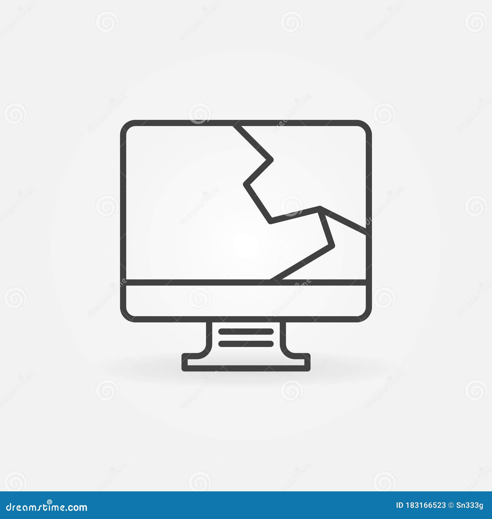 Broken Computer Icon