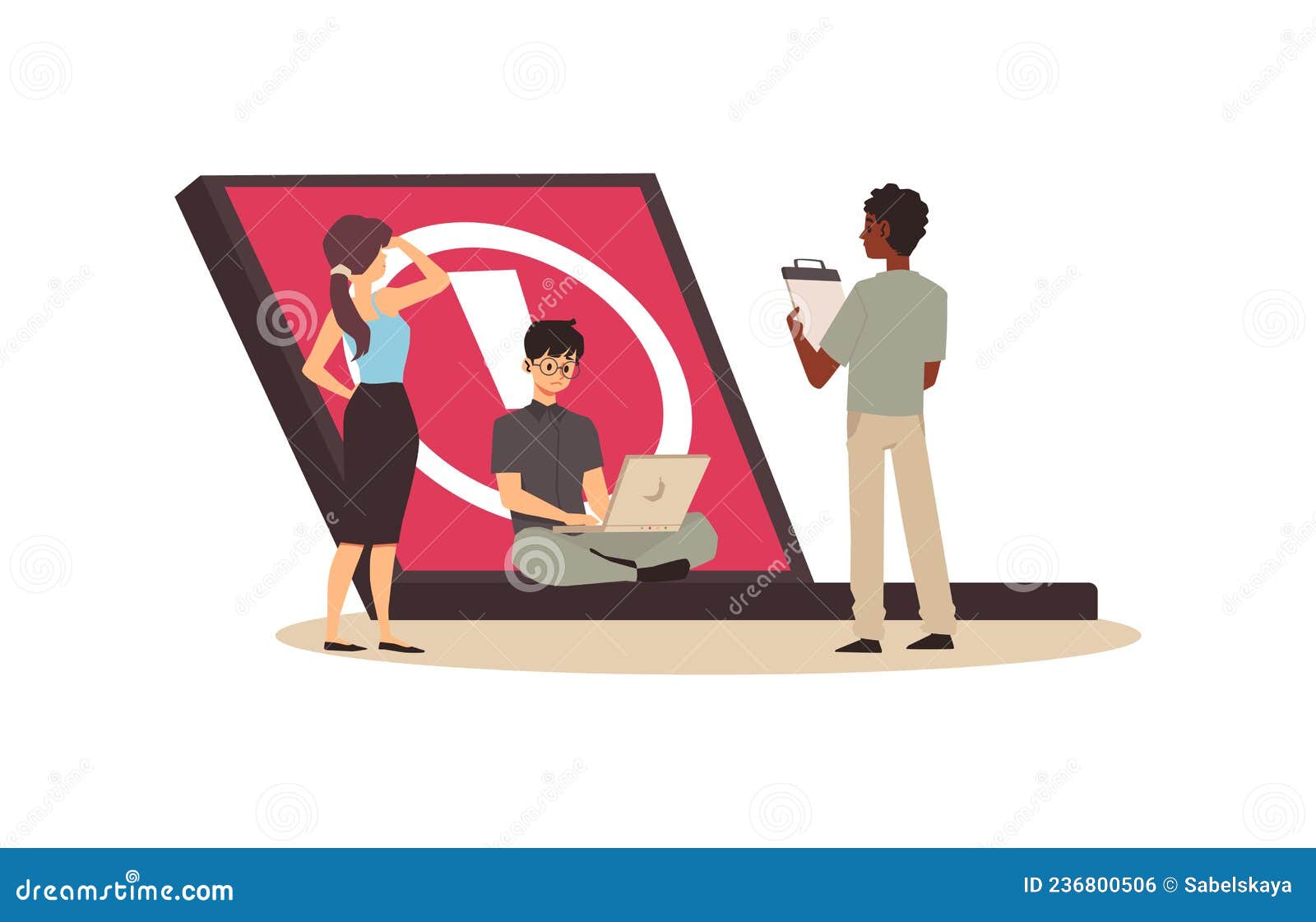 Broken Computer is Getting Fixed by Black and Asian Men Who Work As ...