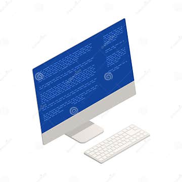Broken Computer Icon stock vector. Illustration of center - 256412242